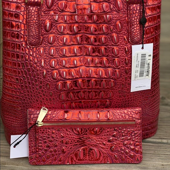 Brahmin | Bags | Brahmin Fiora Red Dragon And Matching Wallet | Poshmark